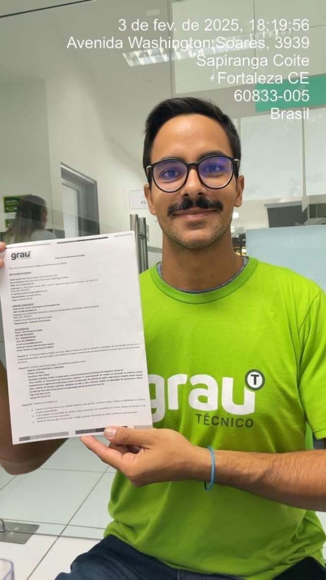 Grau Técnico | Notícias - Aluno contratado