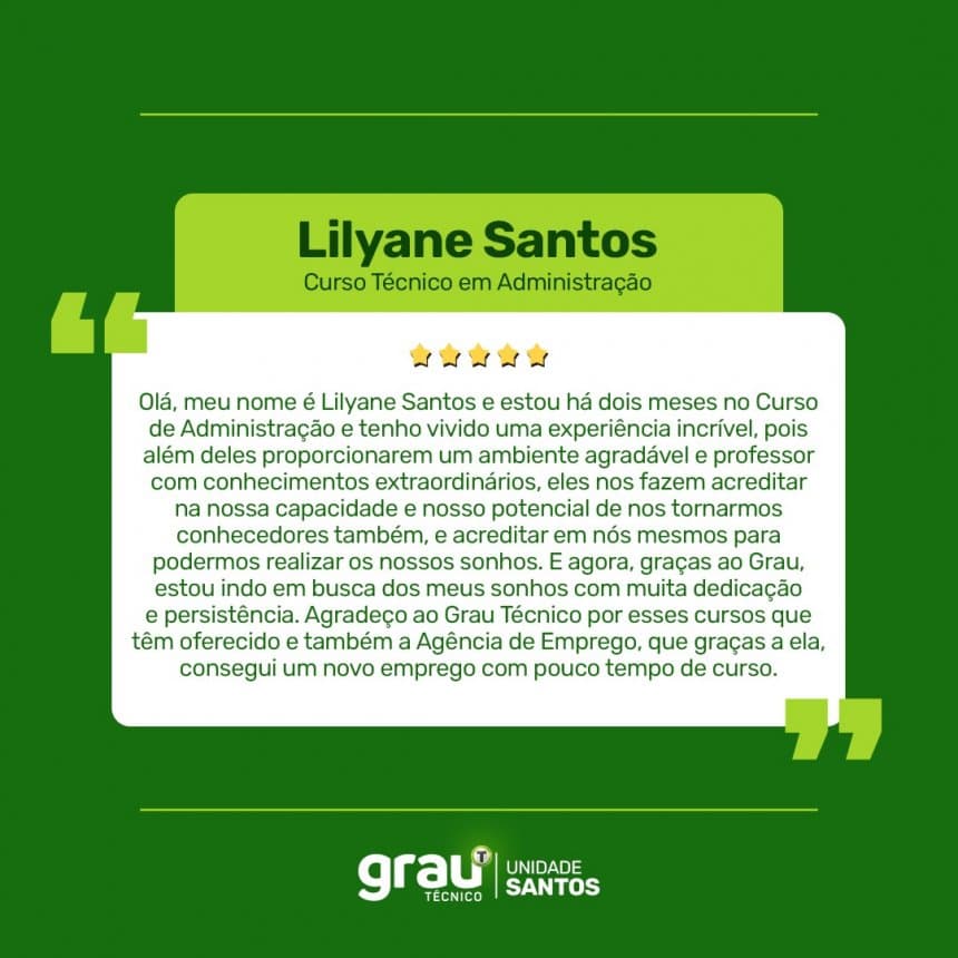 Grau Técnico | Santos
